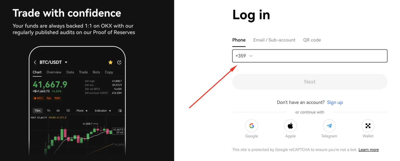 OKX (Okex): registration and login, reviews - GEMS 💎 Crypto